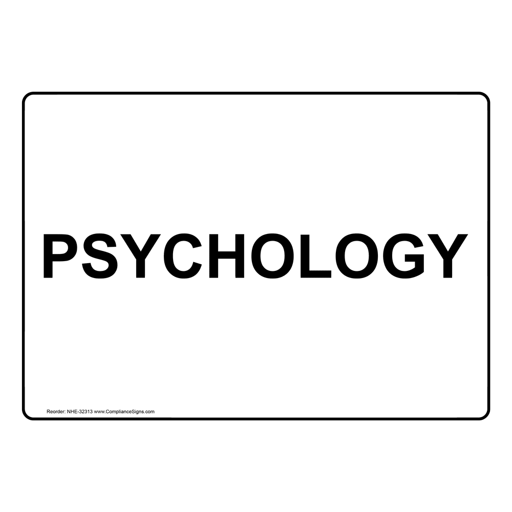 Office Information Sign - Psychology