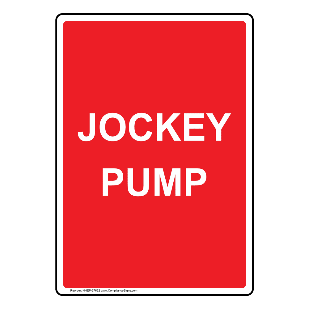 Vertical Sign - Information - Jockey Pump