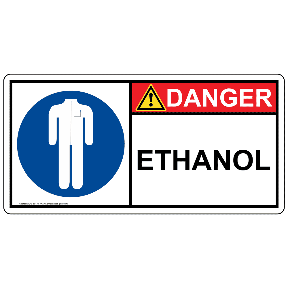 ISO Ethanol PPE - General Sign IDE-50177