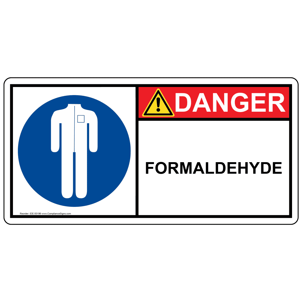 ISO Formaldehyde PPE - General Sign IDE-50196