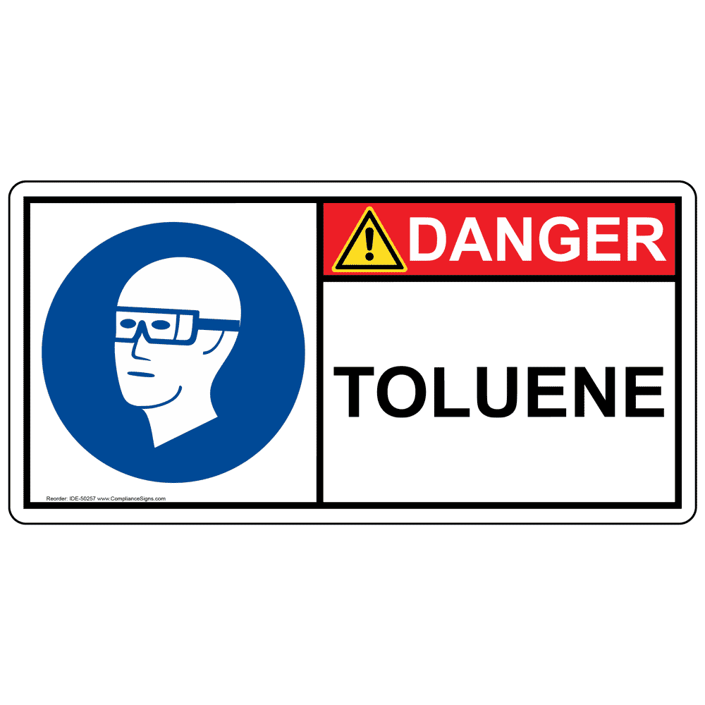 ISO Toluene PPE - Eye Sign IDE-50257