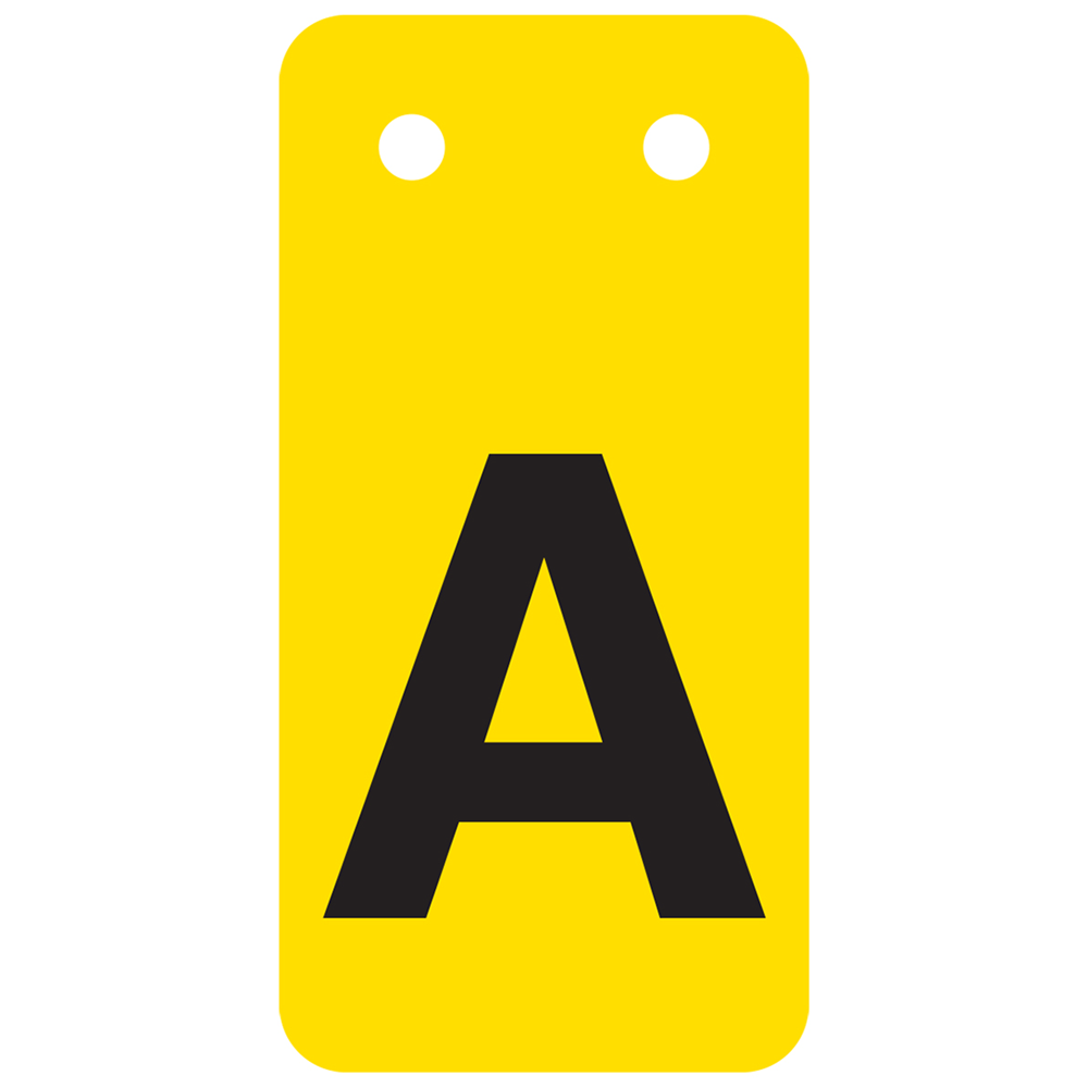 Phase Wire Tag - A - Yellow