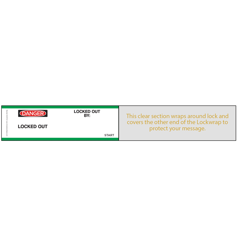 Lockwrap - LOCKED OUT LOCKED OUT BY: [ Green Stripe ] - Lockout Tagout ...