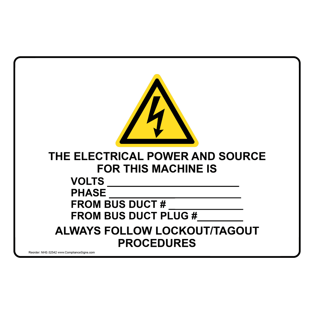 Electrical Voltage Sign - The Electrical Power And Source For