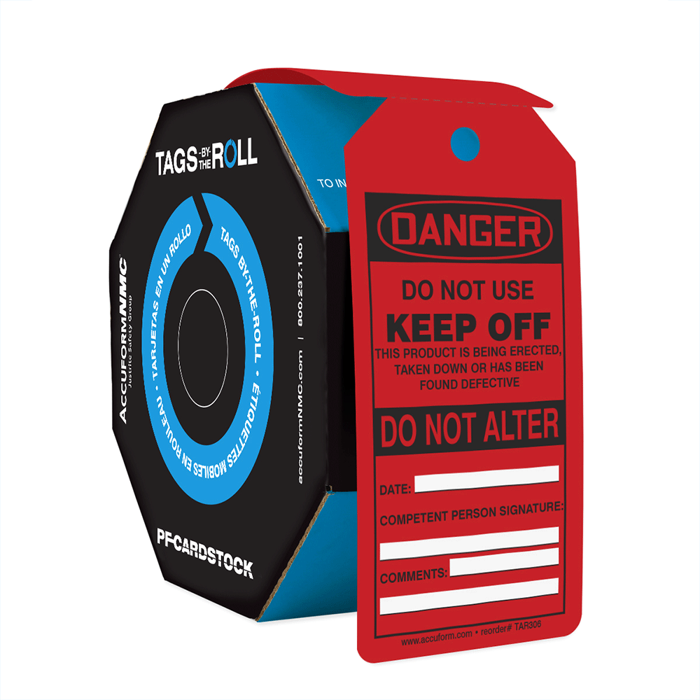 Do Not Use Keep Off Safety Tags - Tag Dispenser Roll
