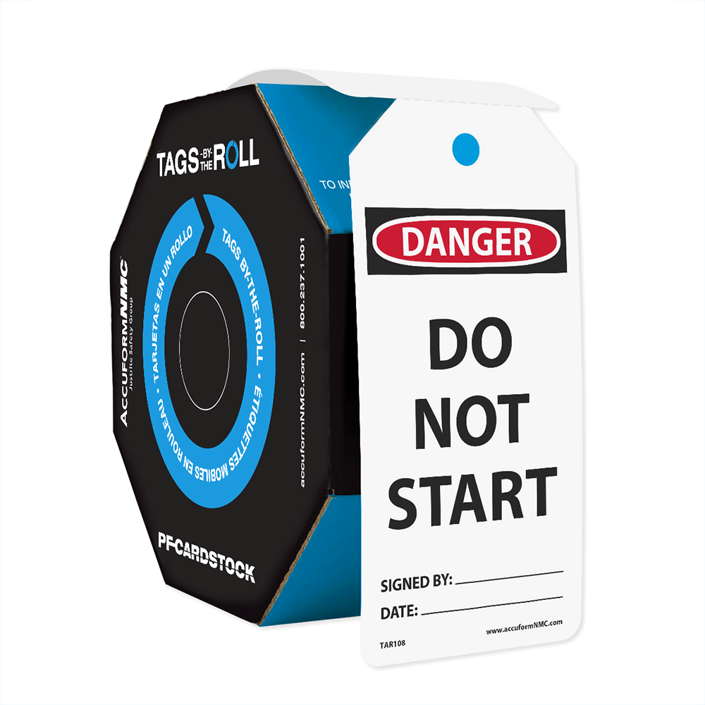 Do Not Start-Do Not Remove Safety Tags - Tag Dispenser