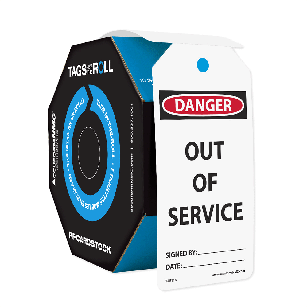 Out Of Service-Do Not Remove Safety Tags - Tag Dispenser