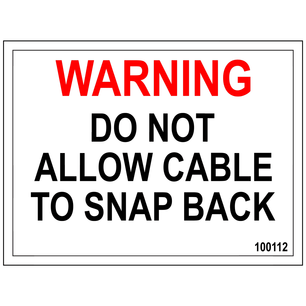 LS-100112 Label / Sticker - White - US Made - Easy Ordering