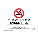 No Smoking - Michigan No Smoking Signs and Labels