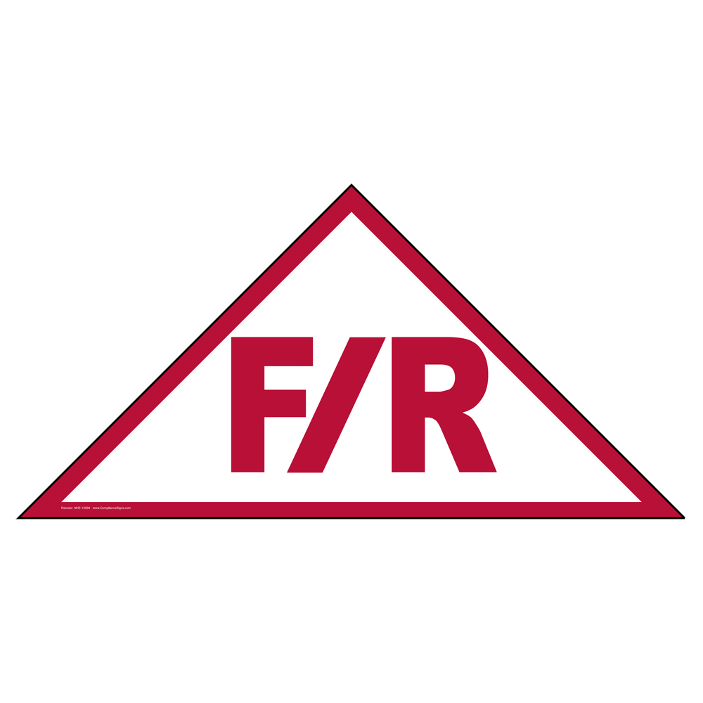 Truss Construction Sign - F R Floor & Roof Truss Identification