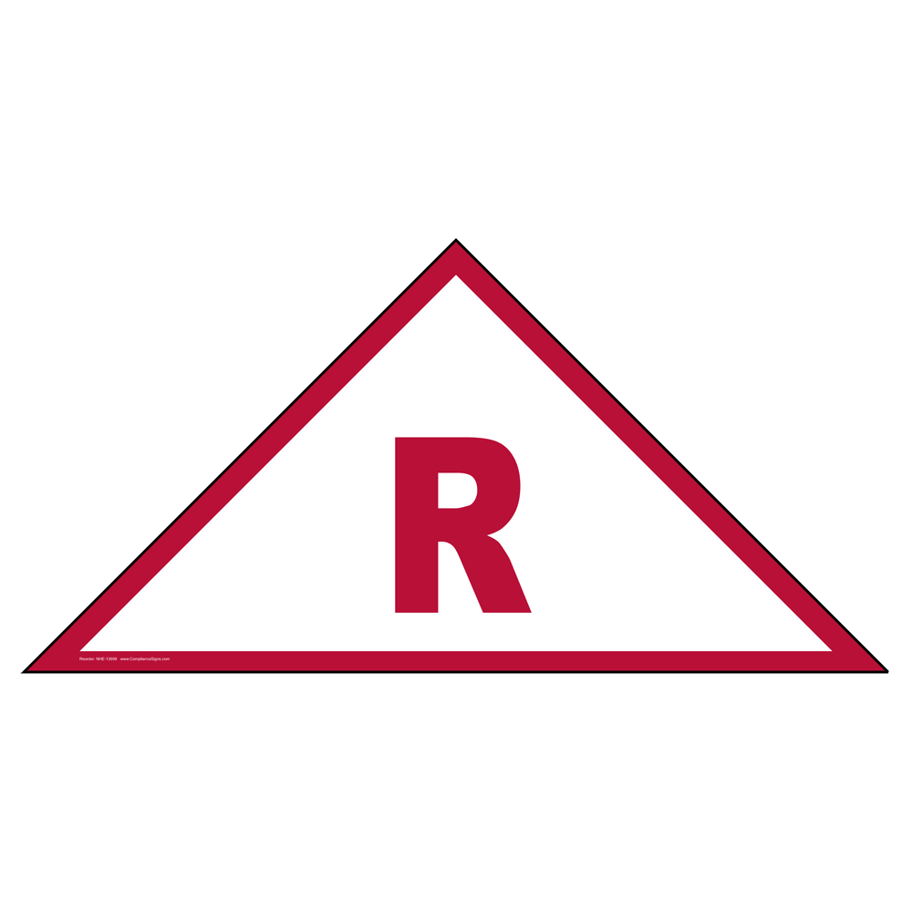 Truss Construction Sign - R Roof Truss Identification