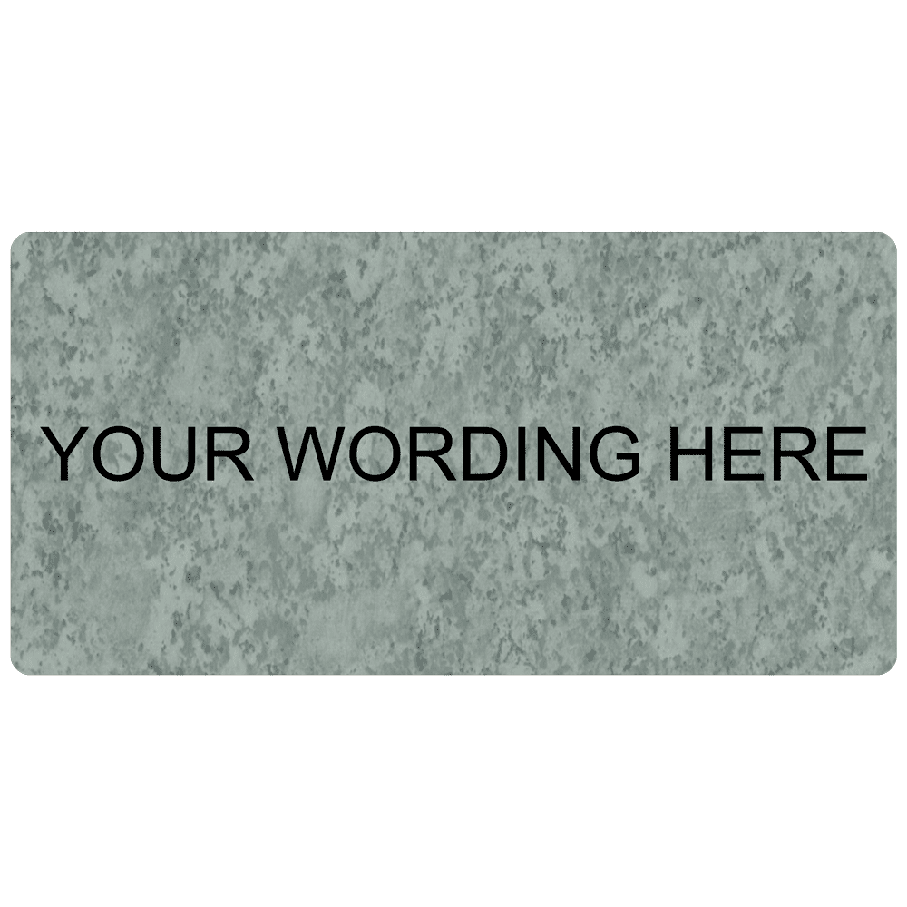 Custom Engraved Sign EGRE-CUSTOM-M9_Black_on_PlatinumMarble