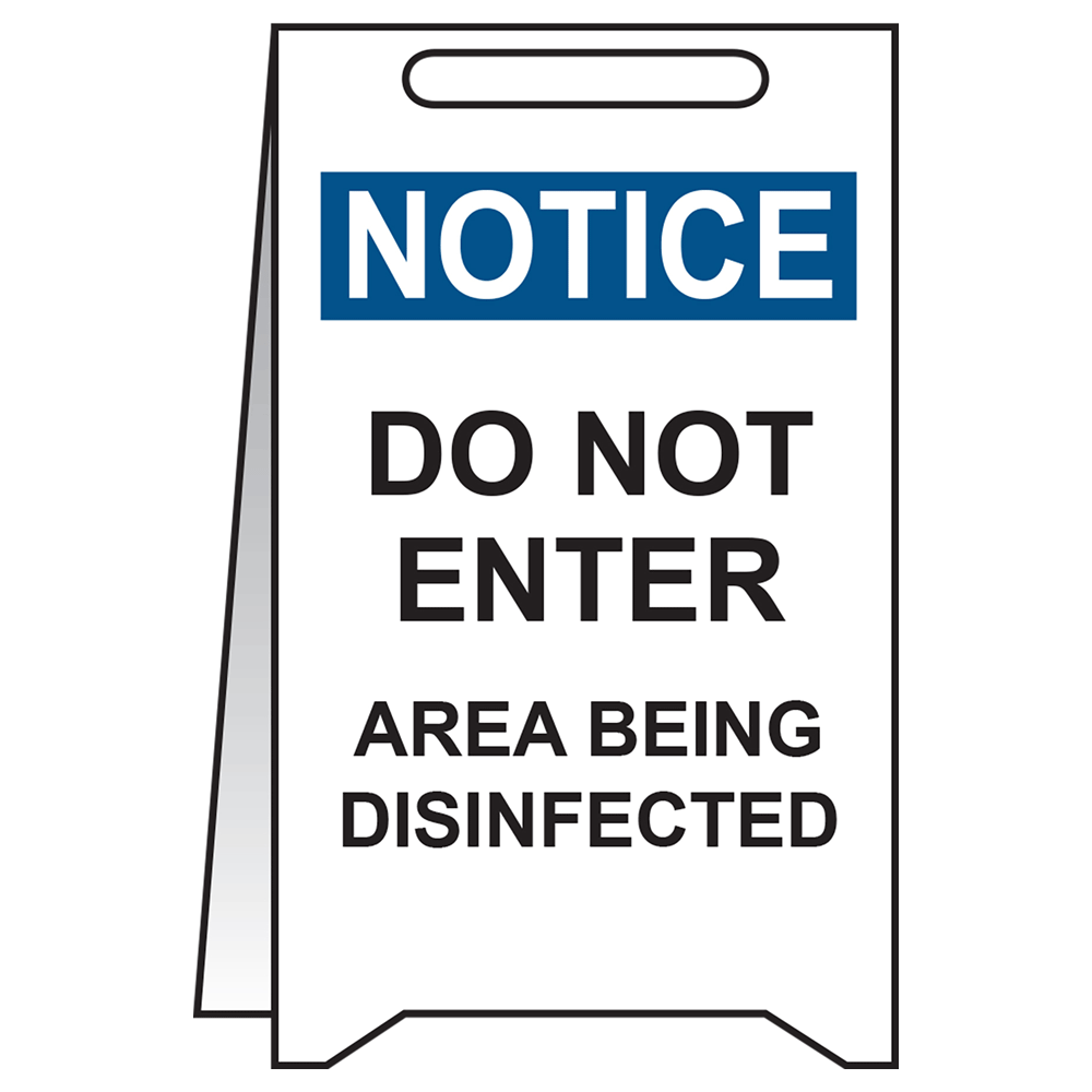 OSHA Safety Notice Do Not Enter Floor Sign | Standing/Folding
