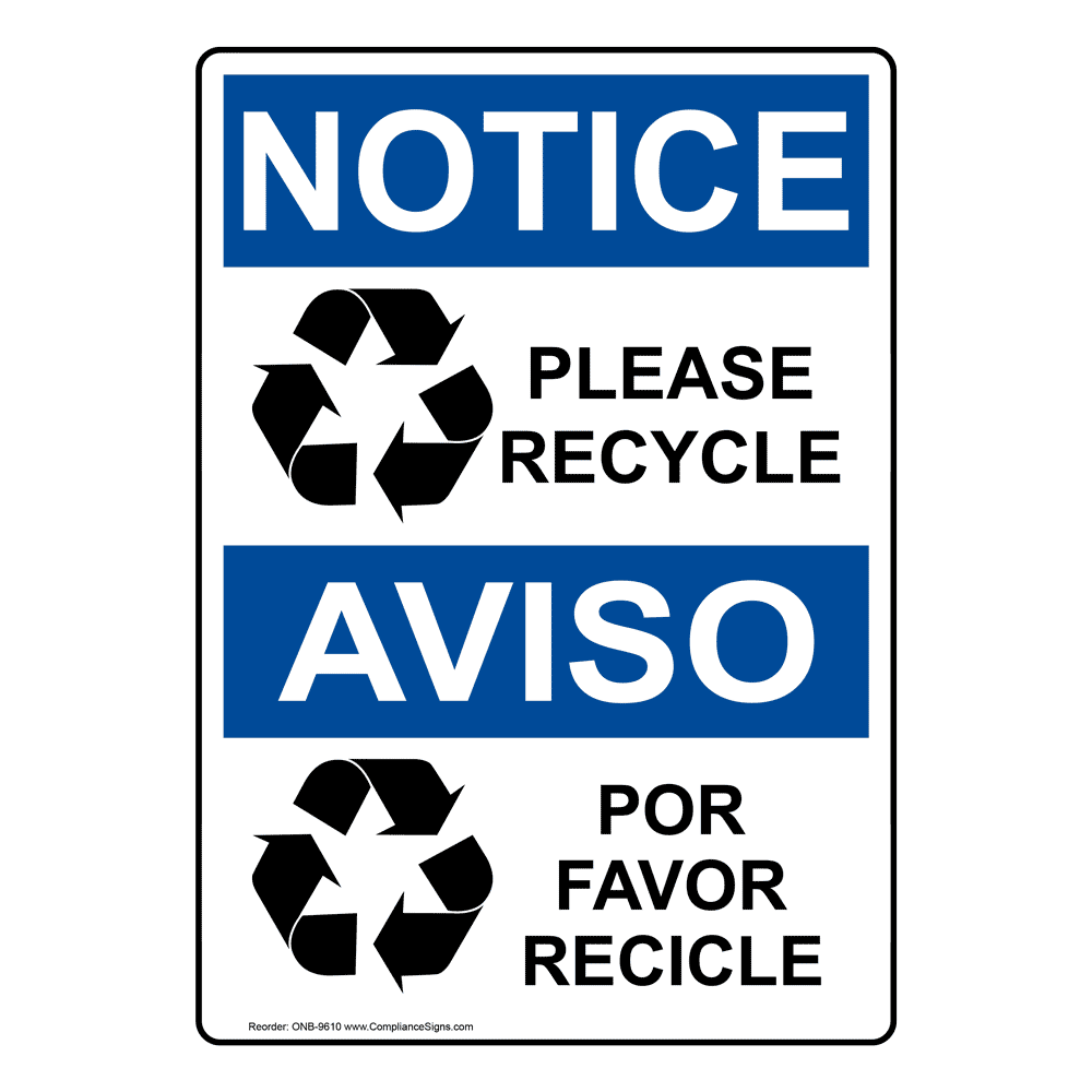 Recycling Signs In Spanish