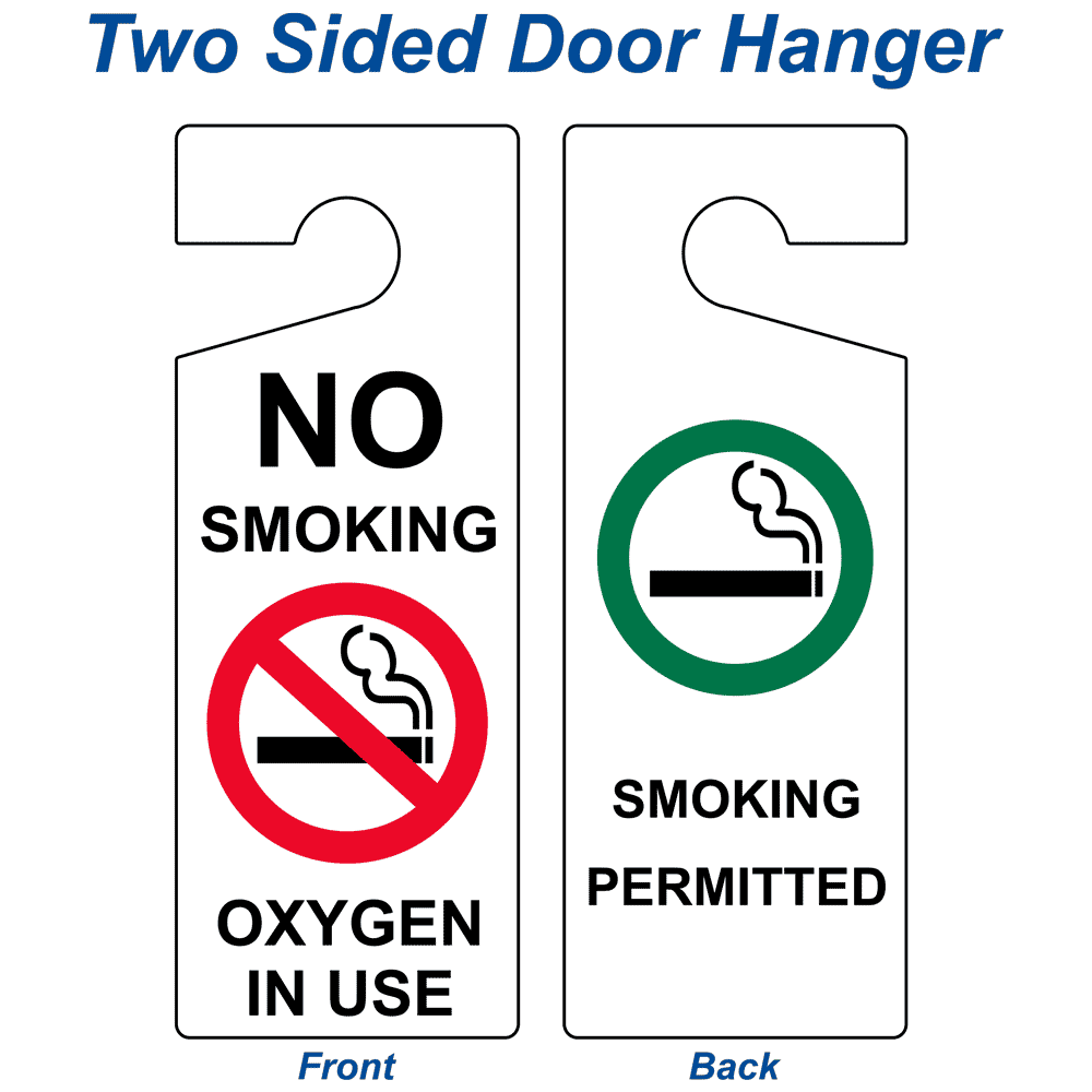 Vertical Sign - No Smoking - No Smoking Oxygen In Use Sign Vertical Sign - No Smoking - No Smoking Oxygen In Use Sign