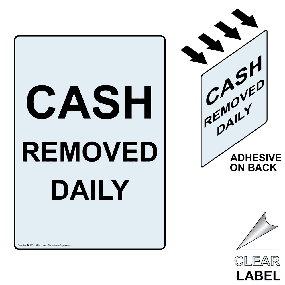 Portrait Cash Removed Daily Clear Label NHEP-18444