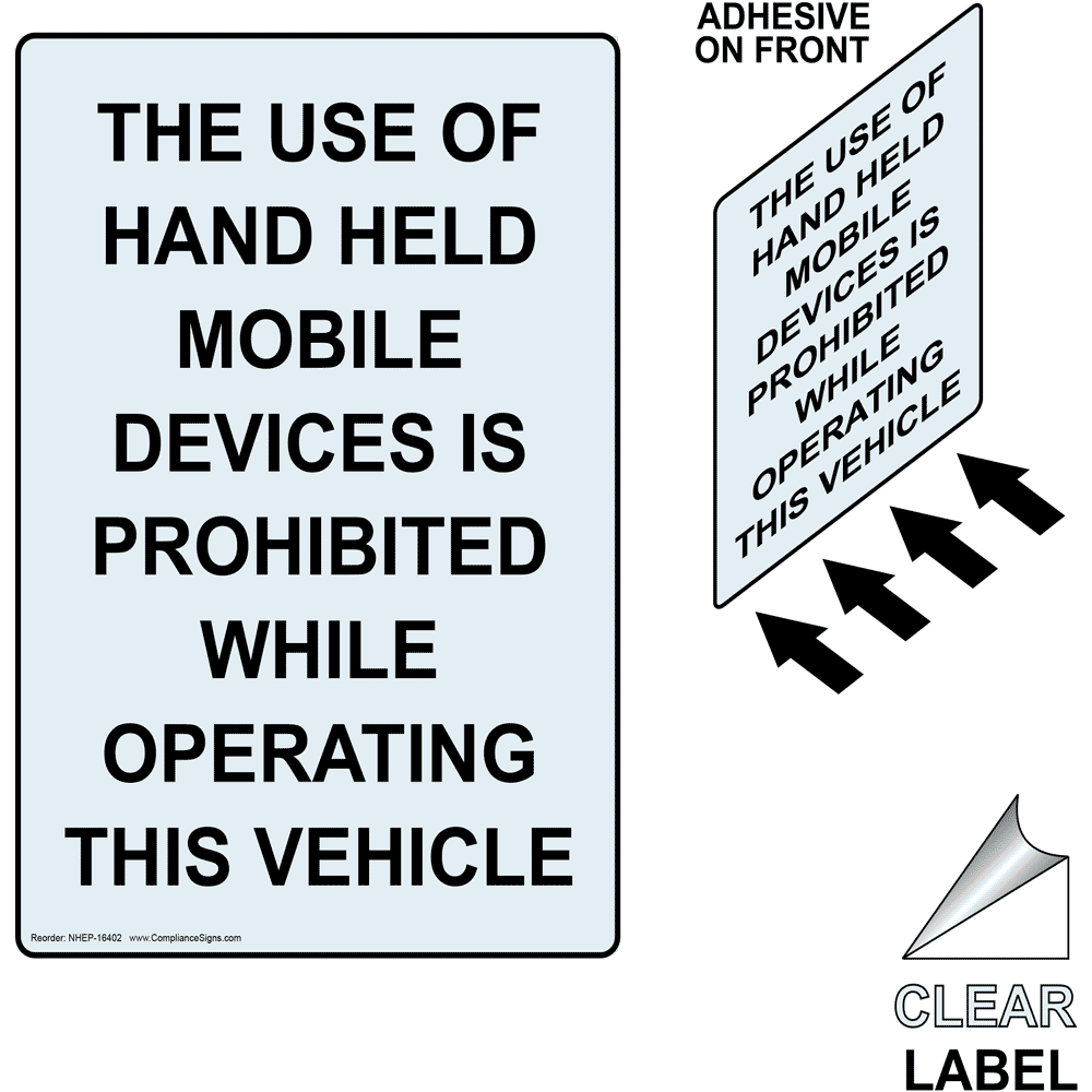 Portrait The Use Of Hand Held Mobile Clear Label NHEP-16402