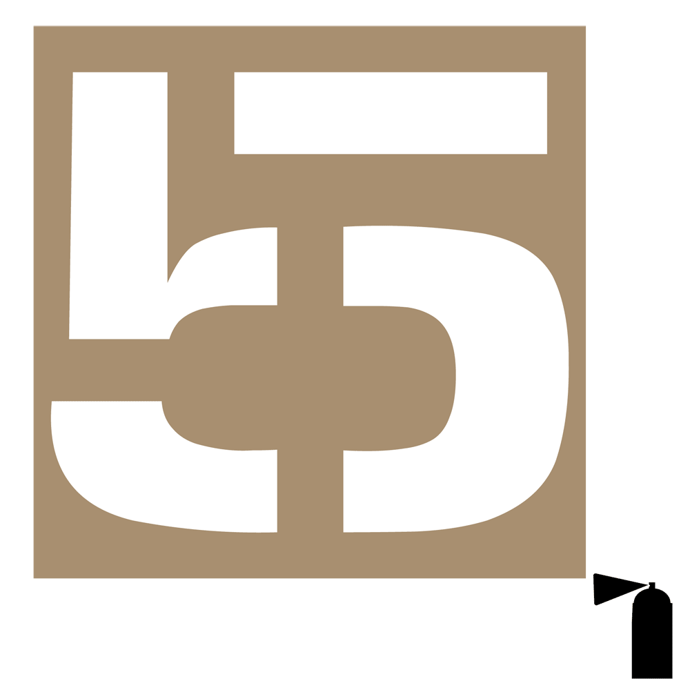 Number 5 Stencil NHE-15401 Pool Depth Stencils