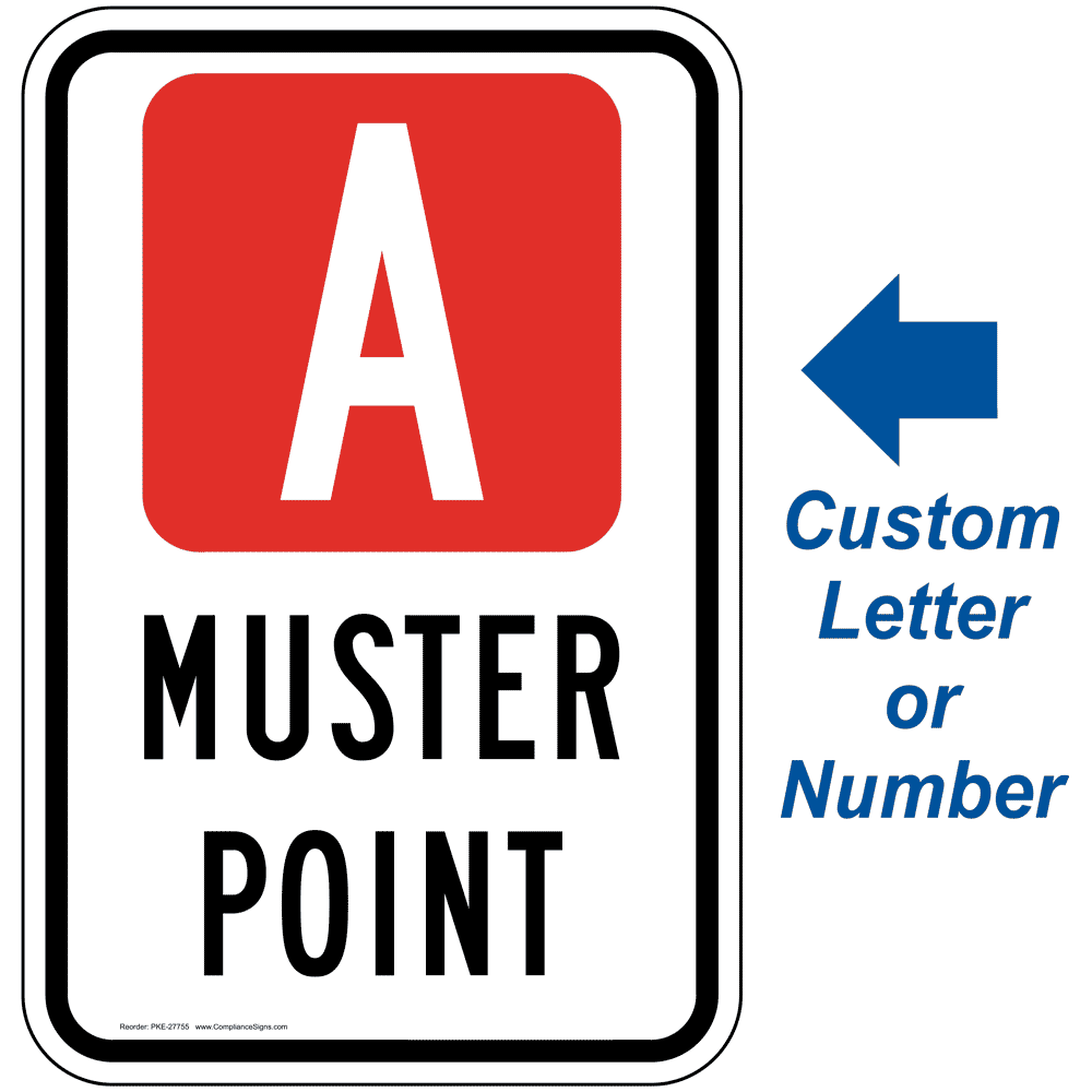 Vertical Sign - Custom - Muster Point [ Custom Letter Or Number ]