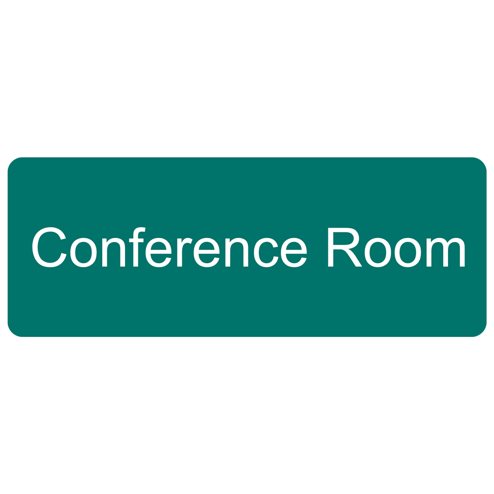 Conference Room Engraved Sign EGRE-285-WHTonGreen Wayfinding