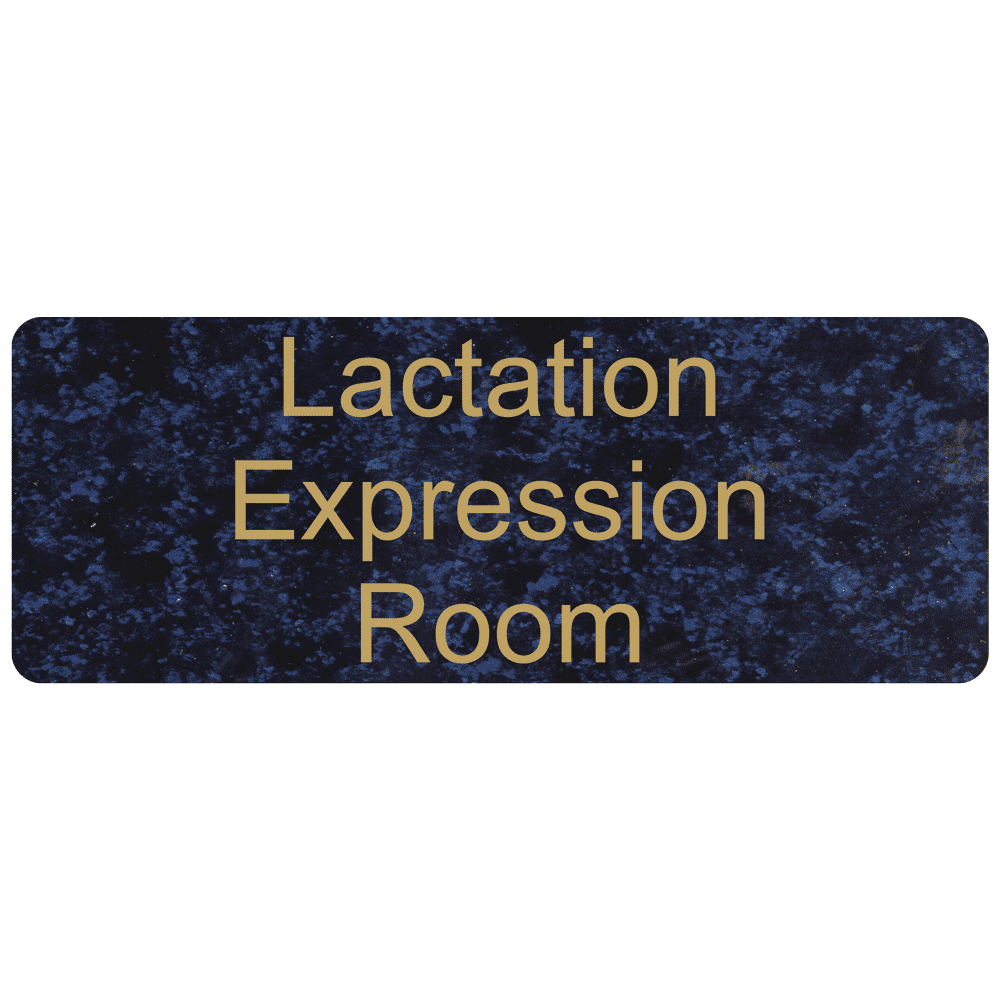 Lactation Expression Room Sign - Engraved Plastic - Celestial Blue