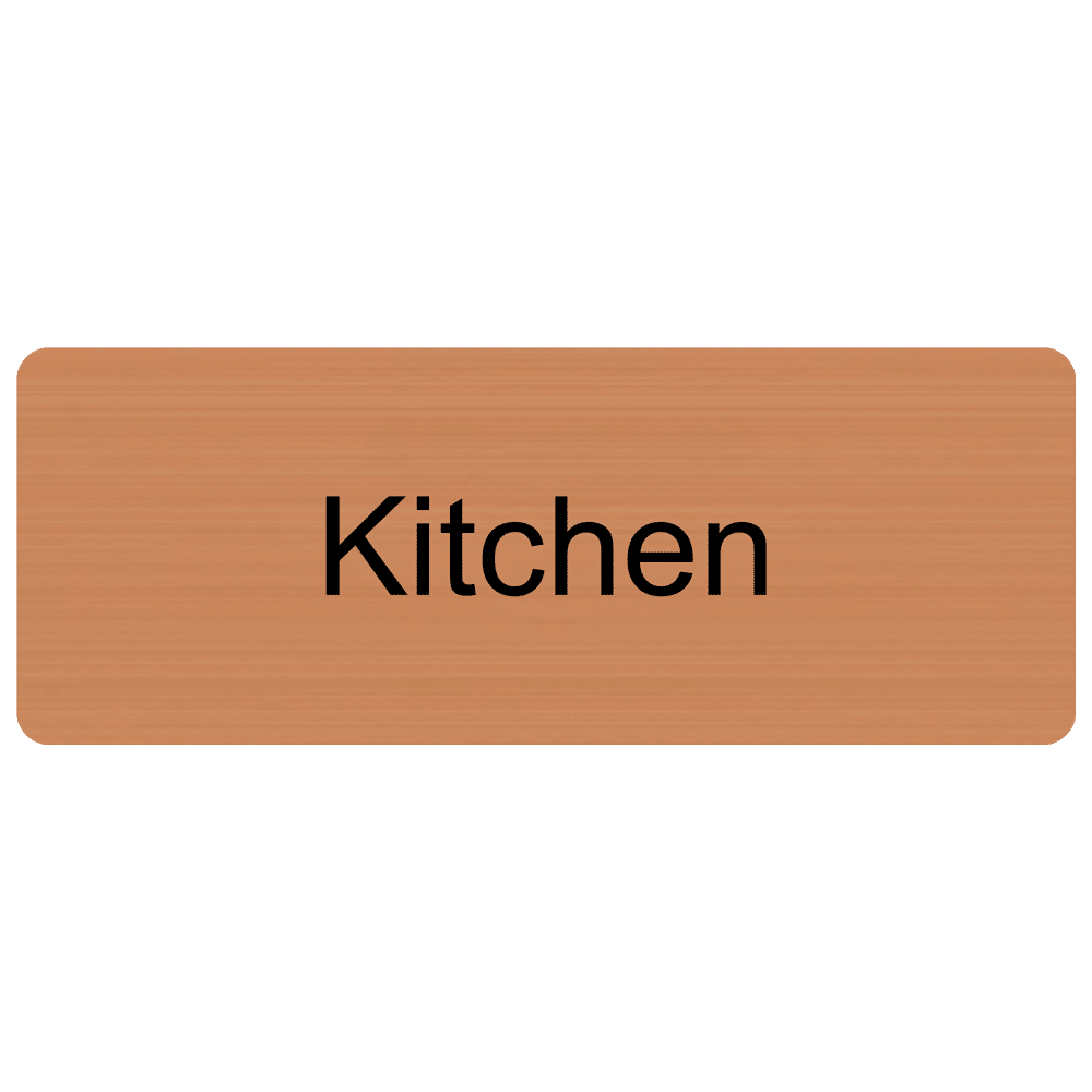 Kitchen Engraved Sign EGRE-385-BLKonCPR Wayfinding Room Name