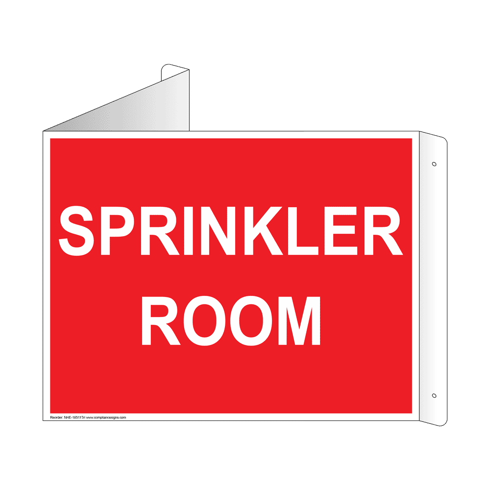 Sprinkler Room Sign NHE-16511Tri Wayfinding
