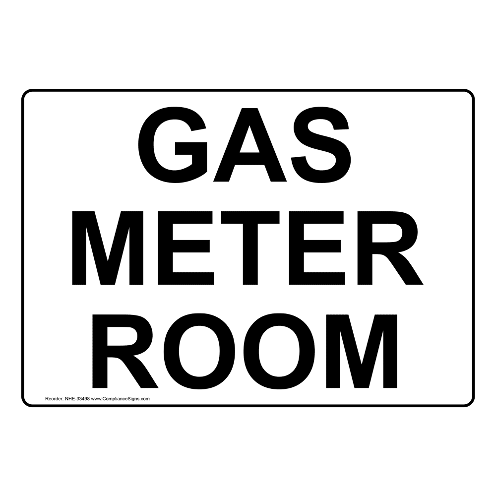 Hazmat Room Name Sign - Gas Meter Room