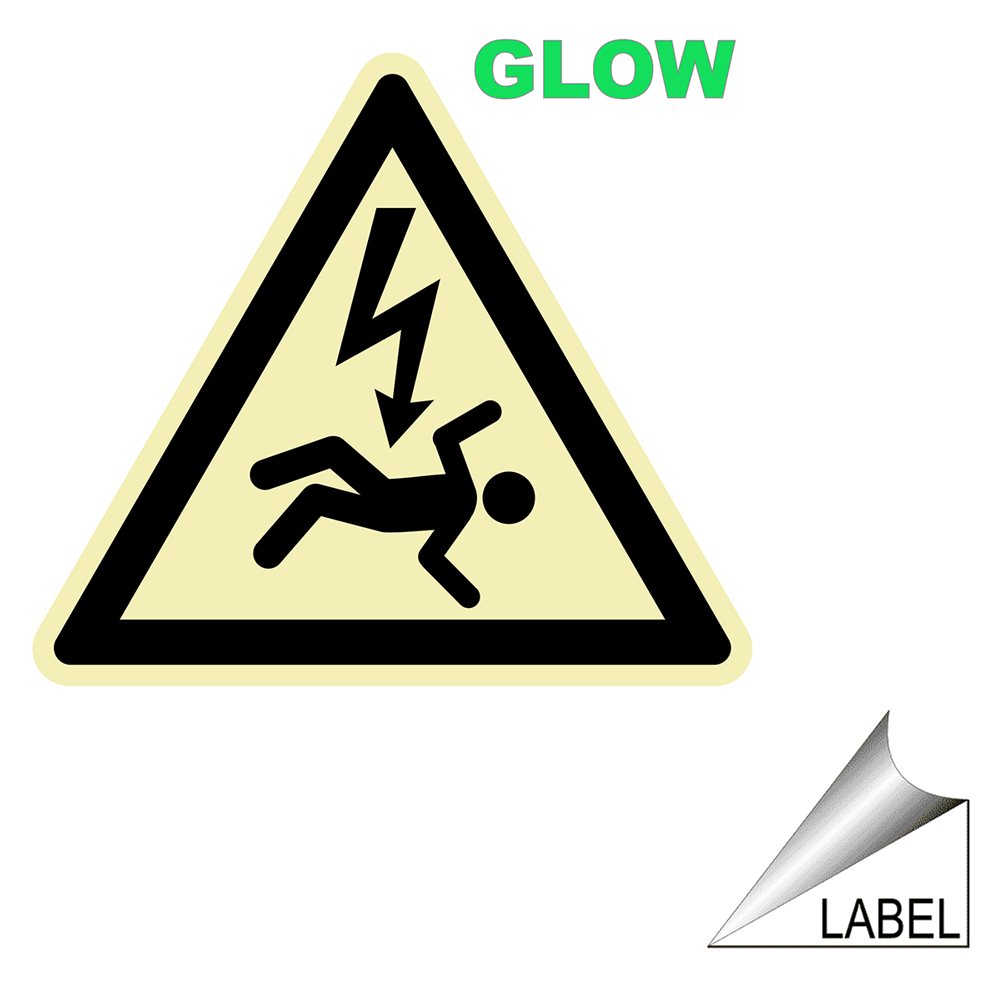 Electrical Hazard Symbol Label Labeltriangle17 Shock Hazard ANSI