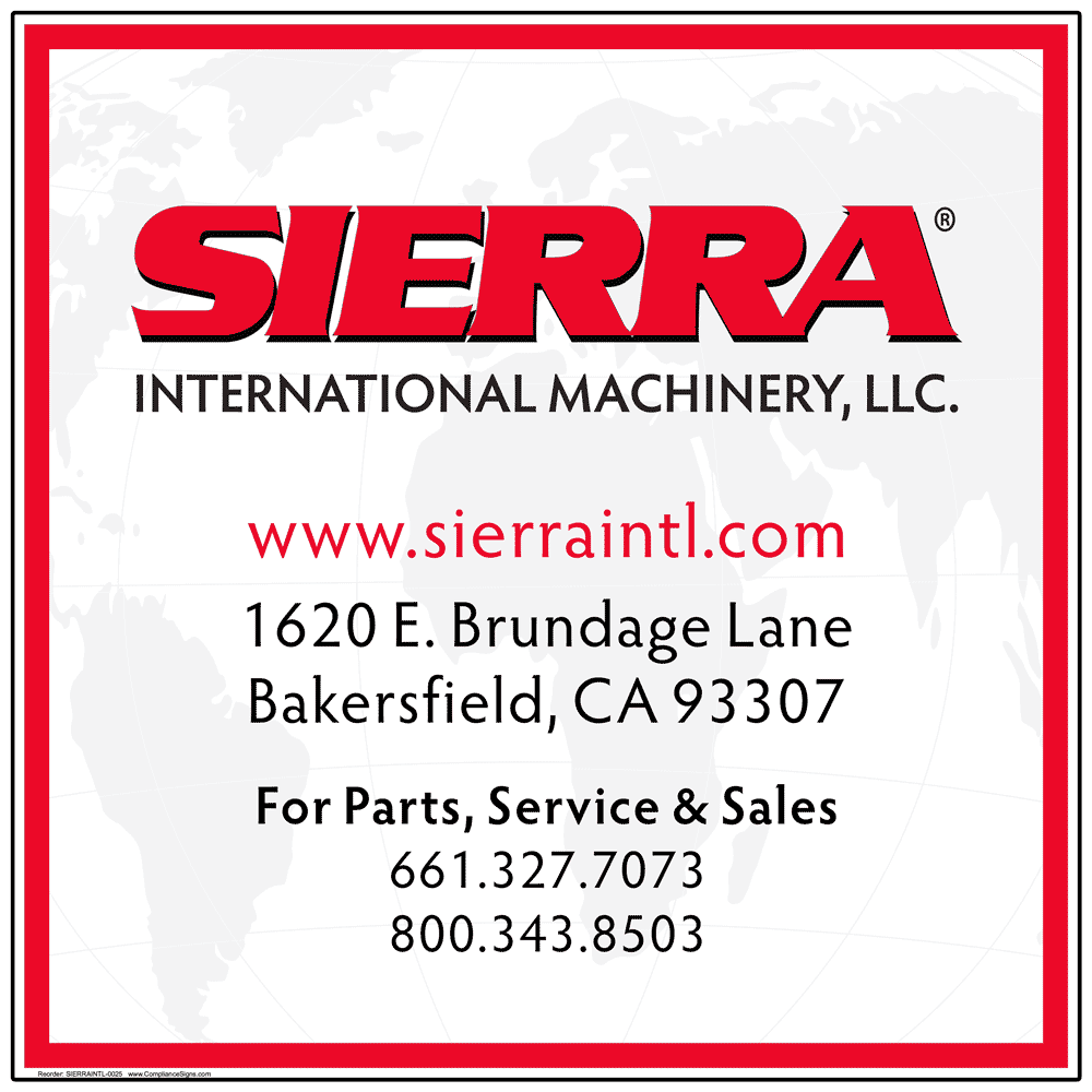 White SIERRAINTL Label/Sticker - US Made