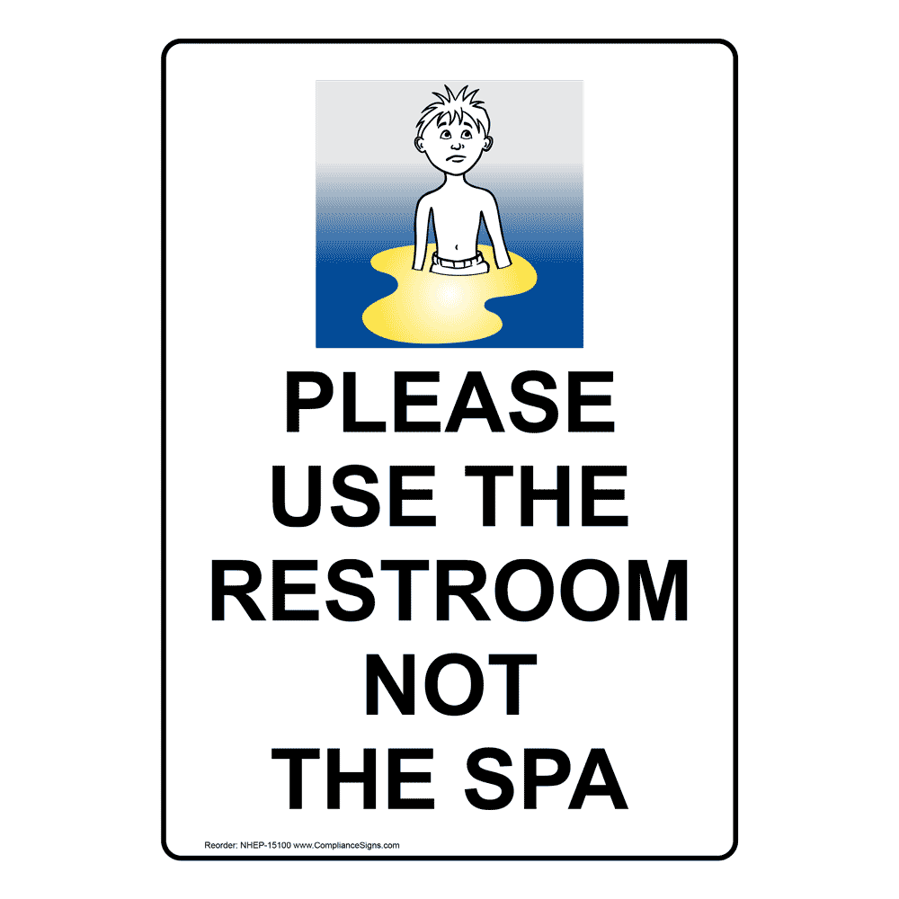 Vertical Sign - Novelty - Please Use The Restroom