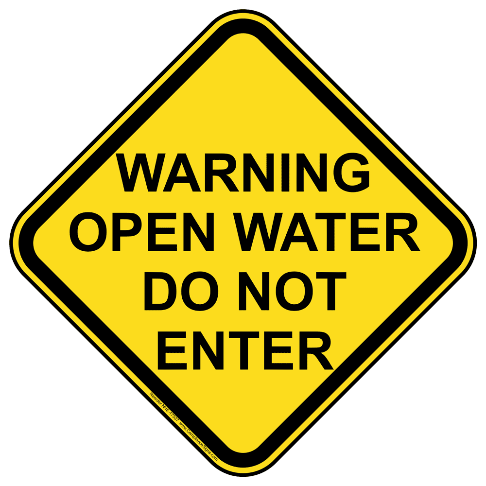 Do Not Enter Sign Warning Open Water Do Not Enter Yellow Reflective do-not-enter-sign-warning-open-water-do-not-enter-yellow-reflective
