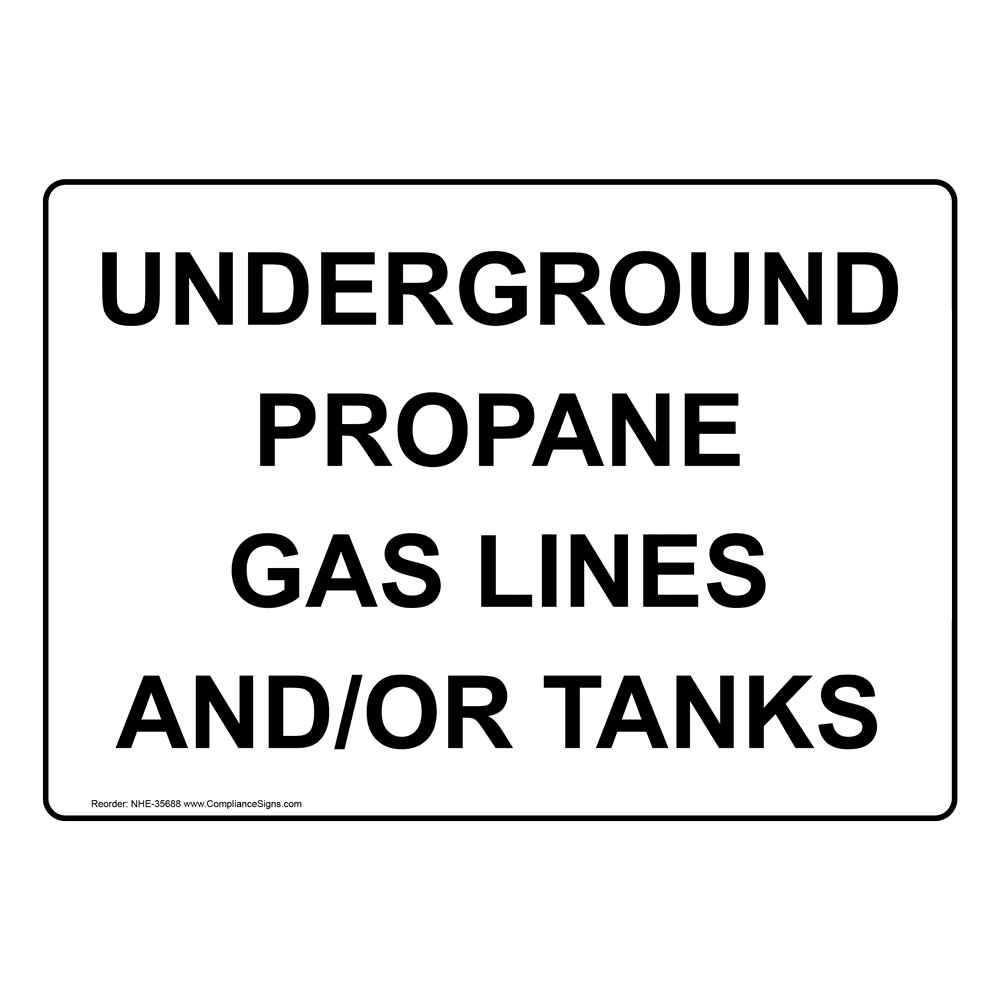 Propane Gas Label