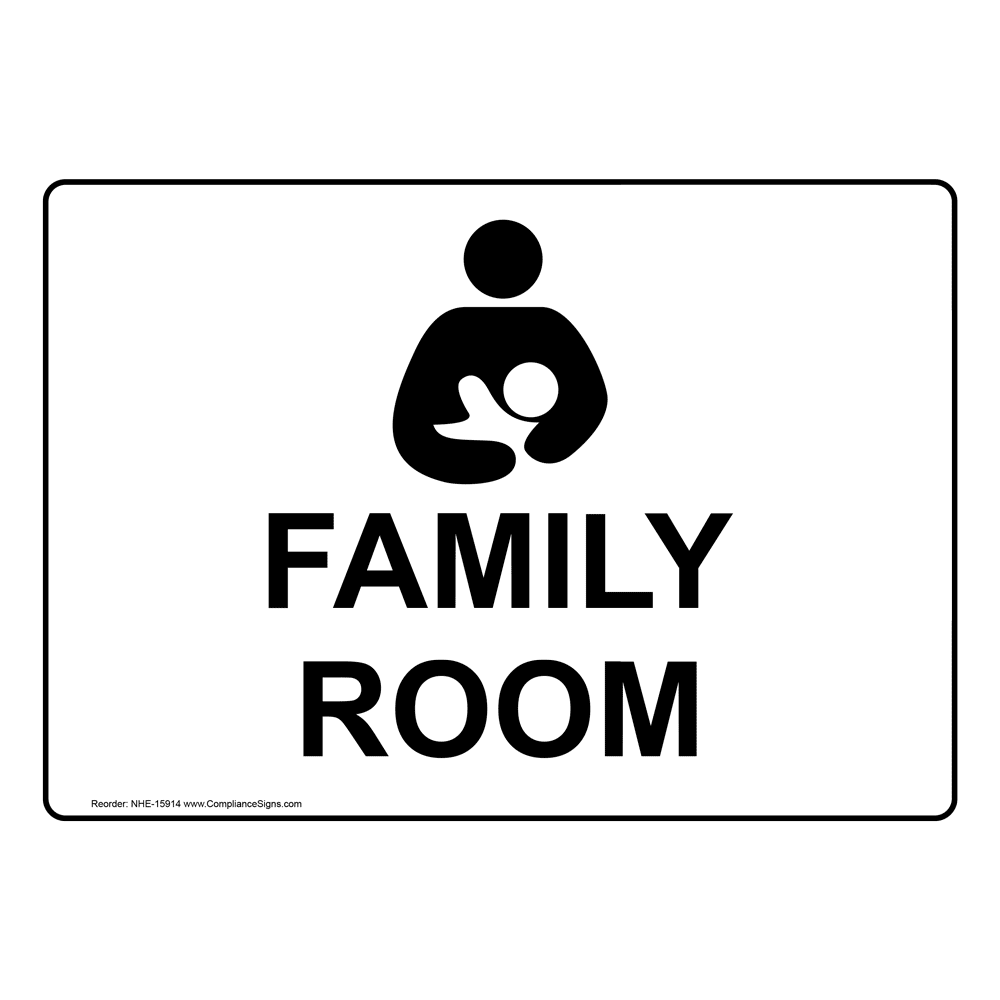 Dining / Hospitality / Retail Room Name Sign - Family Room