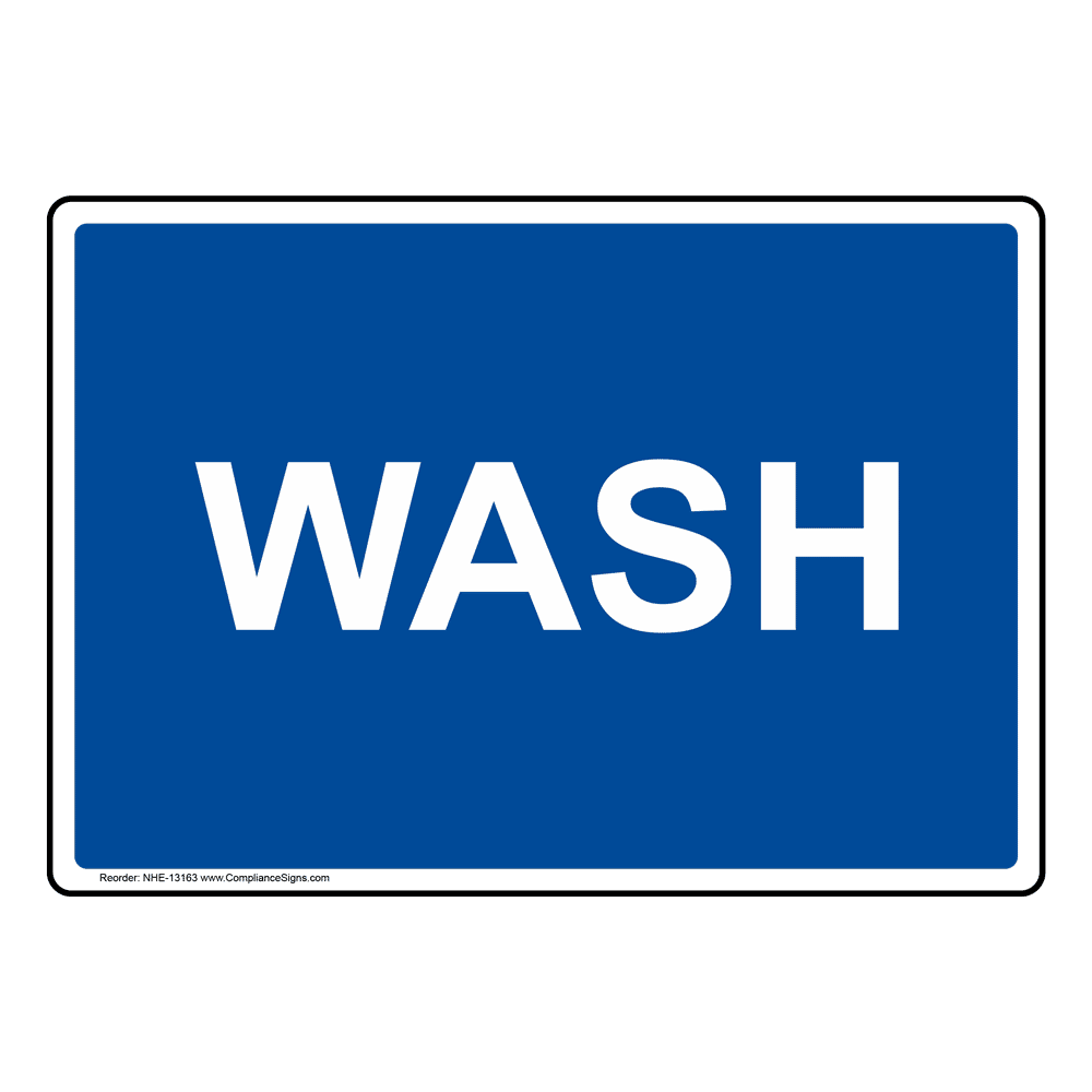 Handwashing Food Prep / Kitchen Safety Sign - Wash