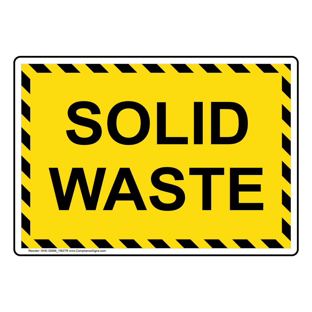 Facilities Information Sign - Solid Waste