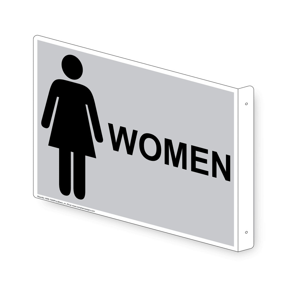 Women Black on Silver Sign RRE-7000Proj-BLKonSLVR Womens / Girls