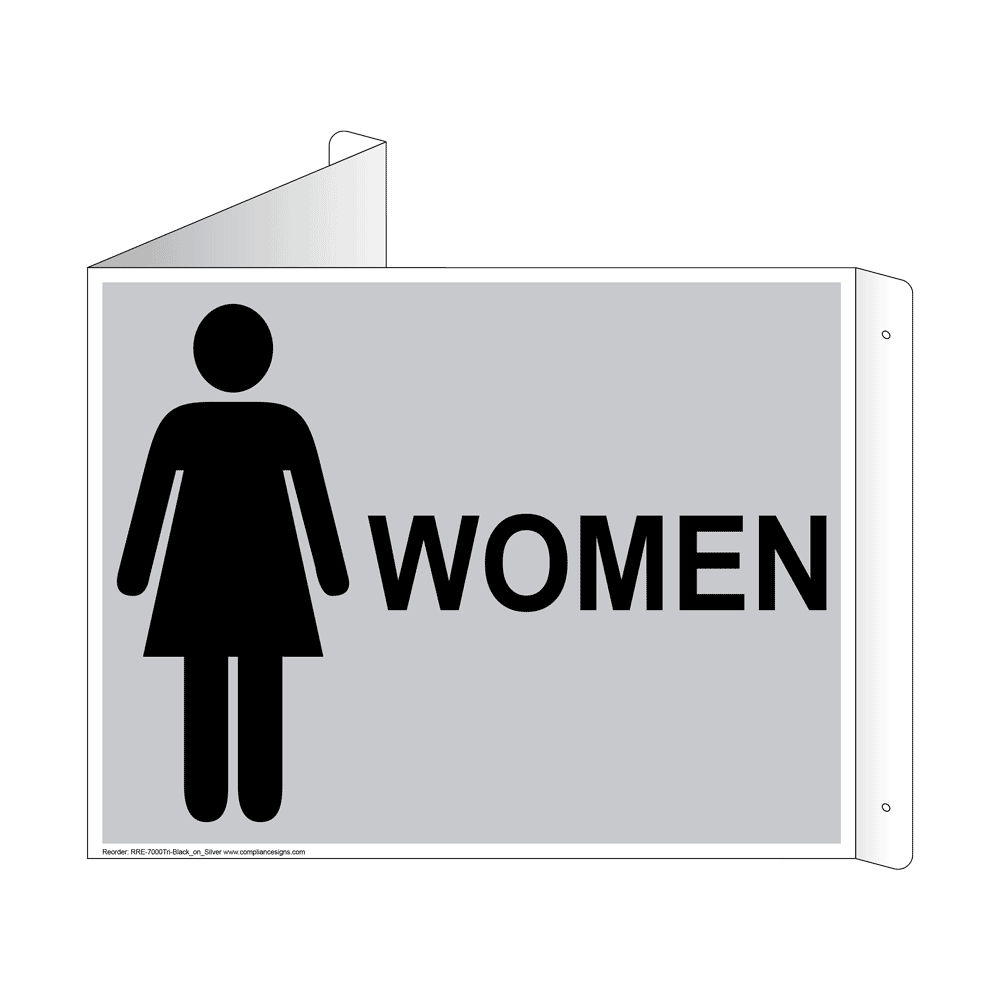 Women Black on Silver Sign RRE-7000Tri-BLKonSLVR Womens / Girls
